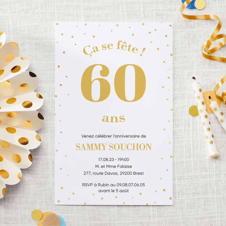 Message anniversaire 60 ans : 20 idées de textes anniversaire | VistaPrint